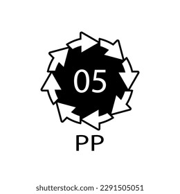 Ecology symbol for PP 5.ai Royalty Free Stock SVG Vector and Clip Art