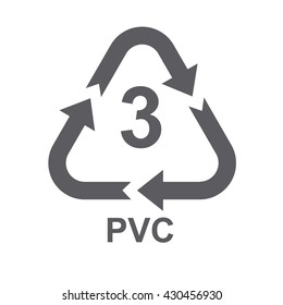 Plastic Recycling Code Pvc 3 Gray: เวกเตอร์สต็อก (ปลอดค่าลิขสิทธิ์ ...