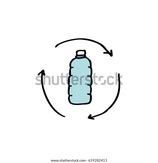 Plastic Recycling Doodle Icon Stock Vector (Royalty Free) 659282413 ...