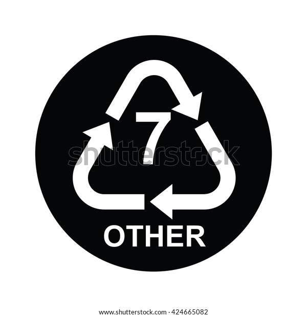 Plastic Recycling Symbol Other 7 Vector Stock Vector (Royalty Free ...