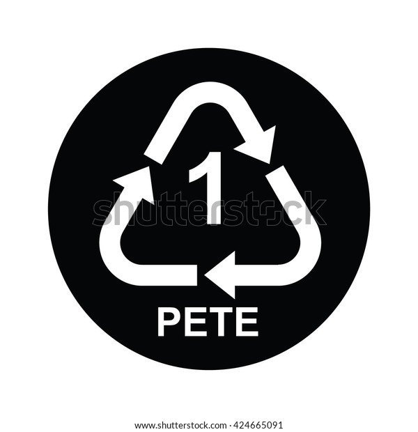 Plastic Recycling Symbol Pete 1 Vector 스톡 벡터(로열티 프리) 424665091 ...