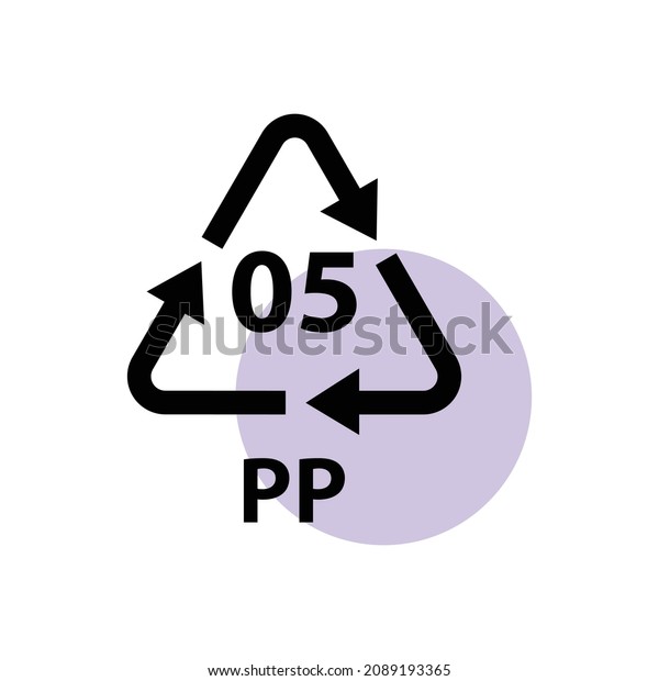 Plastic Recycling Symbol Pp 5 Plastic 库存矢量图（免版税）2089193365 | Shutterstock