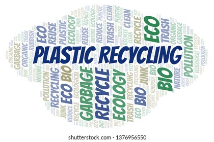 Plastic Recycling Word Cloud Stock Vector (Royalty Free) 1376956550 ...