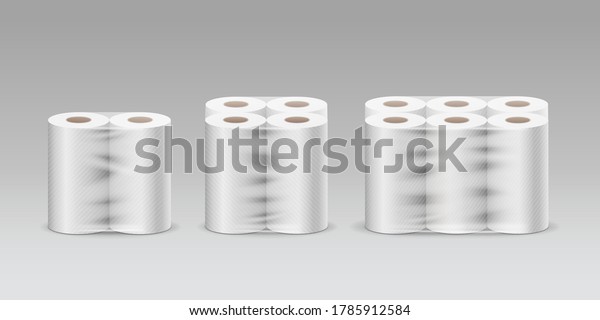 Plastic Roll Tissue Paper Long Roll Stock Vector (Royalty Free ...