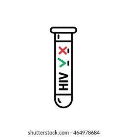 Plastic Test Tube Blood Sample Hiv Stock Vector (Royalty Free ...