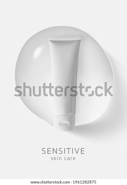Plastic Tube Container On Water Drop Stock Vector (Royalty Free ...