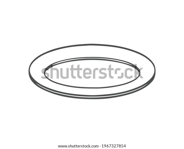Plate Food Icon Vector Eps 10 Stock Vector (Royalty Free) 1967327854 ...