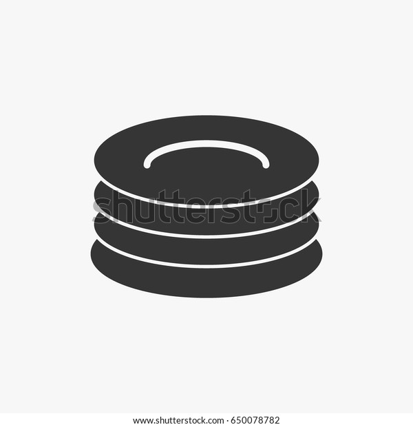Plate Icon Illustration Isolated Vector Sign Stock Vector (Royalty Free ...