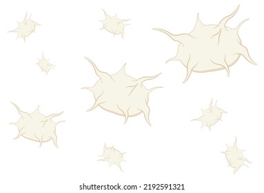 Platelets Thrombocytes Blood Isolation White Background Stock Vector ...