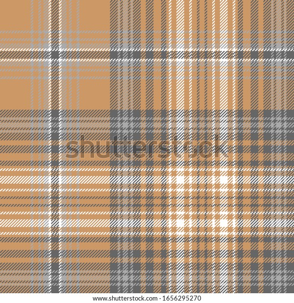 Platinum Gold Check Fabric Texture Seamless Stock Vector (Royalty Free ...