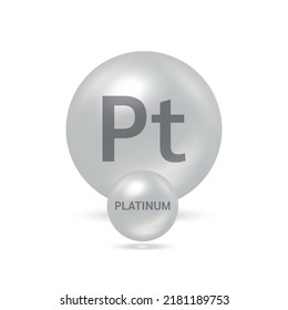 Platinum Molecule Models Silver Grey Ecology Stock Vector (Royalty Free ...