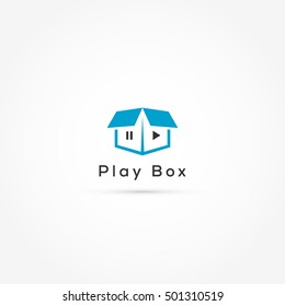 Play Box Media Logo Stock Vector (Royalty Free) 501310519 | Shutterstock