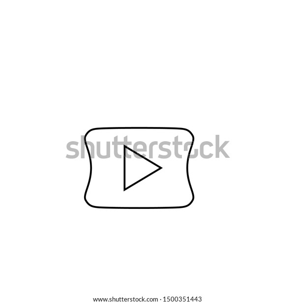 Play Button Icon Media Player Sign: เวกเตอร์สต็อก (ปลอดค่าลิขสิทธิ์ ...