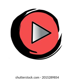 Play Button Icon Music Logo Design Stock Vector (Royalty Free ...