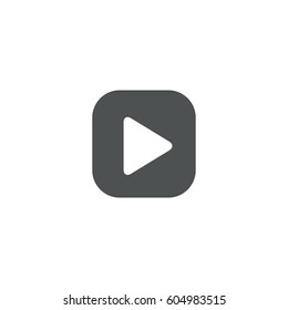 Play Button Icon Sign Design Stock Vector (Royalty Free) 604983515 ...