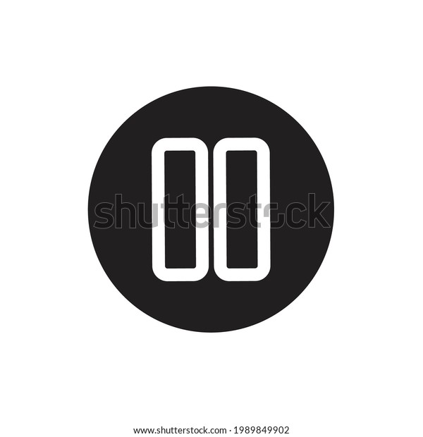 Play Button Lineart Glyph Icon Vector Stock Vector (Royalty Free ...