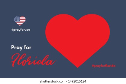 Play Florida Hurricane Dorian Message Vector Stock Vector (Royalty Free ...