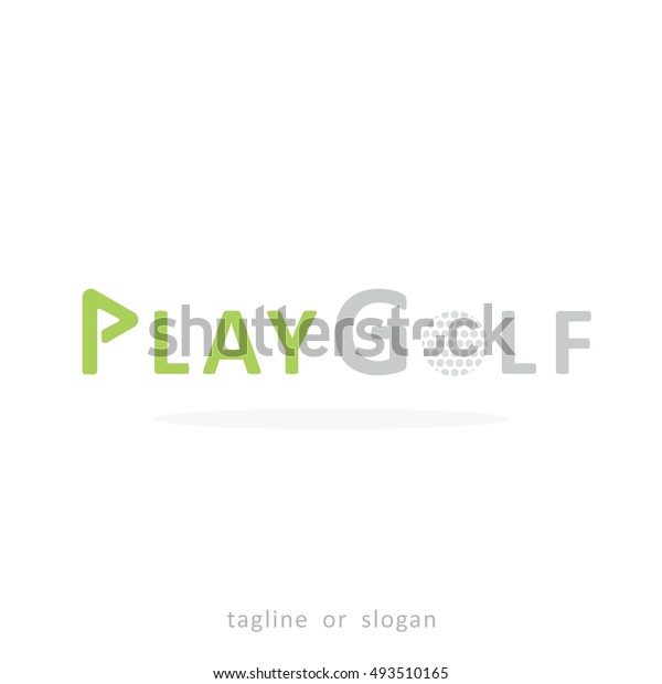 Play Golf Logo Icon Emblem Template Stock Vector (Royalty Free ...