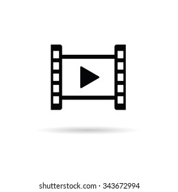 Play Icon Black Vector Illustration Stock Vector (Royalty Free ...