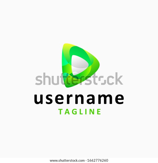 Play Icon Logo Design Inspiration Play Stock Vector (Royalty Free ...