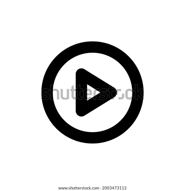 Play Icon Logo Vector Illustration Isolated Stock Vector (Royalty Free ...