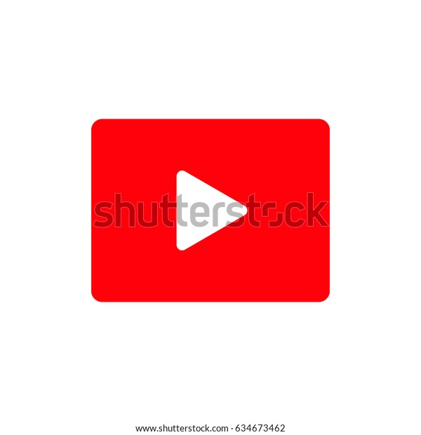 Play Icon On Red Glossy Button Stock Vector (Royalty Free) 634673462 ...