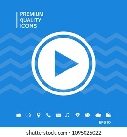 Play Symbol Icon: vector de stock (libre de regalías) 1029066364 ...