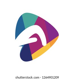 Play Letter Logo Stock Vector (Royalty Free) 1264901209 | Shutterstock