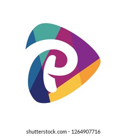 Play Letter P Logo Stock Vector (Royalty Free) 1264907716 | Shutterstock