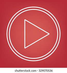 Play Line Icon Stock Vector (Royalty Free) 329070536 | Shutterstock