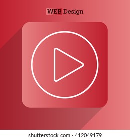 Play Line Icon Stock Vector (Royalty Free) 406387537 | Shutterstock