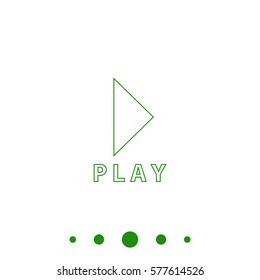 Play Linear Outline Vector Icon Contour Stock Vector (Royalty Free ...