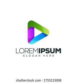 Play Logo Design Vector Illustration Stock Vector (Royalty Free ...