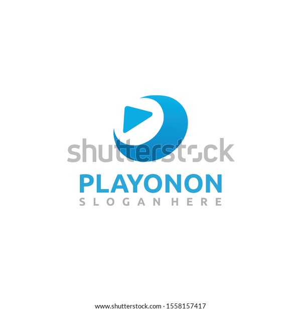 Play Logo Simple Modern Minimalist Stock Vector (Royalty Free) 1558157417
