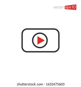 Play Media Icon Design Vector Stock Vector (Royalty Free) 1632475603 ...