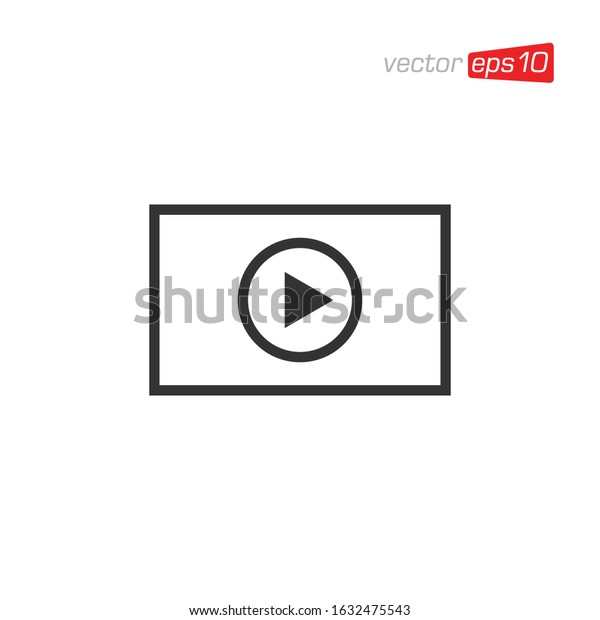 Play Media Icon Design Vector Stock Vector (Royalty Free) 1632475543 ...