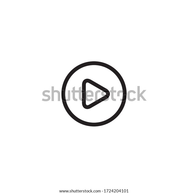 Play Media Icon Vector Illustration Stock Vector (Royalty Free ...