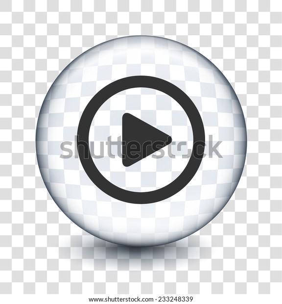 Auf transparentem Round-Button spielen