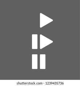 Vektor Stok Play Pause Resume Icon (Tanpa Royalti) 1239435736 ...