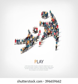Play People Crowd Stock Vector (Royalty Free) 396659662 | Shutterstock