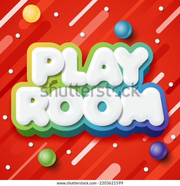 Play Room Logo Icon Vector 3d Stock Vector (Royalty Free) 2203621599 ...