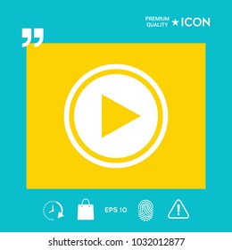 Play Symbol Icon Stock Vector (Royalty Free) 1032012877 | Shutterstock