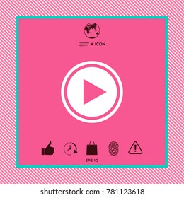 Play Symbol Icon Stock Vector (Royalty Free) 781123618 | Shutterstock