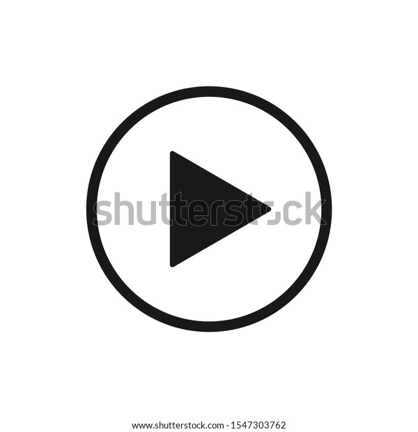 Play Symbol Icon Vector Design Stock Vector (Royalty Free) 1547303762