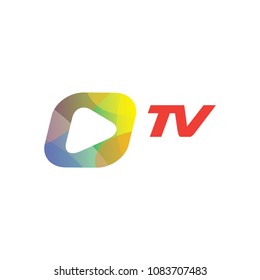 Play Tv Logo Icon Stock Vector (Royalty Free) 1083707483 | Shutterstock
