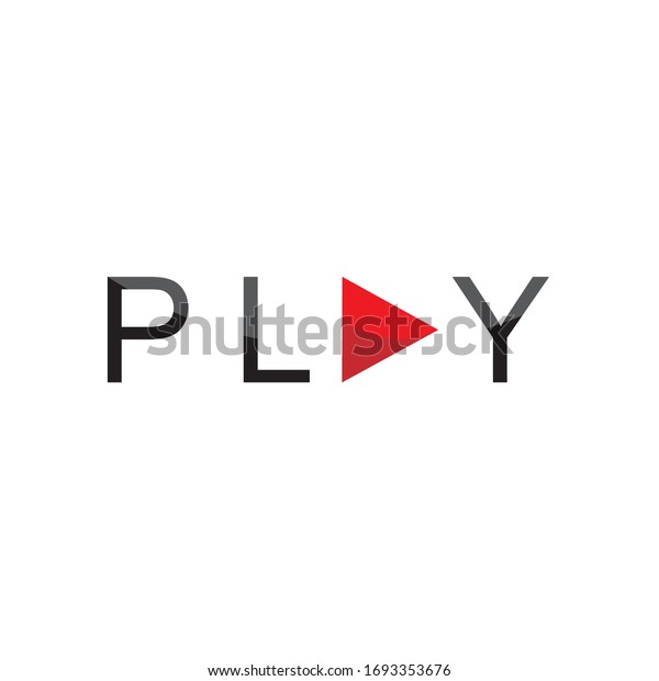 Play Typography Logo Design Inspiration Stock Vector (Royalty Free ...