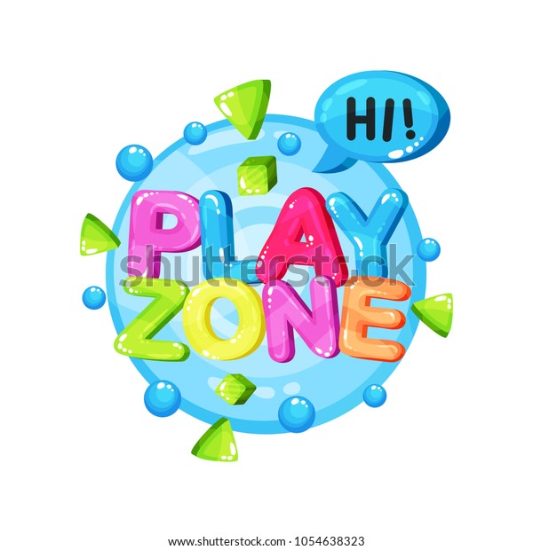 Play Zone Logo Template Design Bright Stock Vector (Royalty Free ...