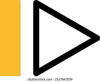 Playback Icon Illustration Vector On White Stock Vector (Royalty Free ...