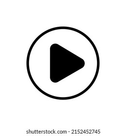 Playback Icon On White Isolated Background Stock Vector (Royalty Free ...
