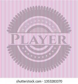 Player Badge Pink Background Stock Vector (Royalty Free) 1353283370 ...